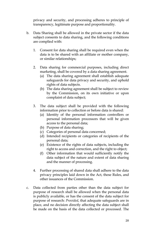 Philippine Data Privacy Act of 2012 (RA 10173) | PDF