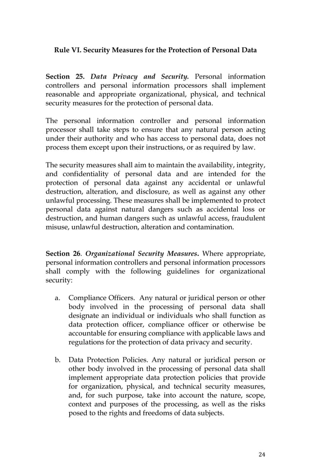 Philippine Data Privacy Act of 2012 (RA 10173) | PDF