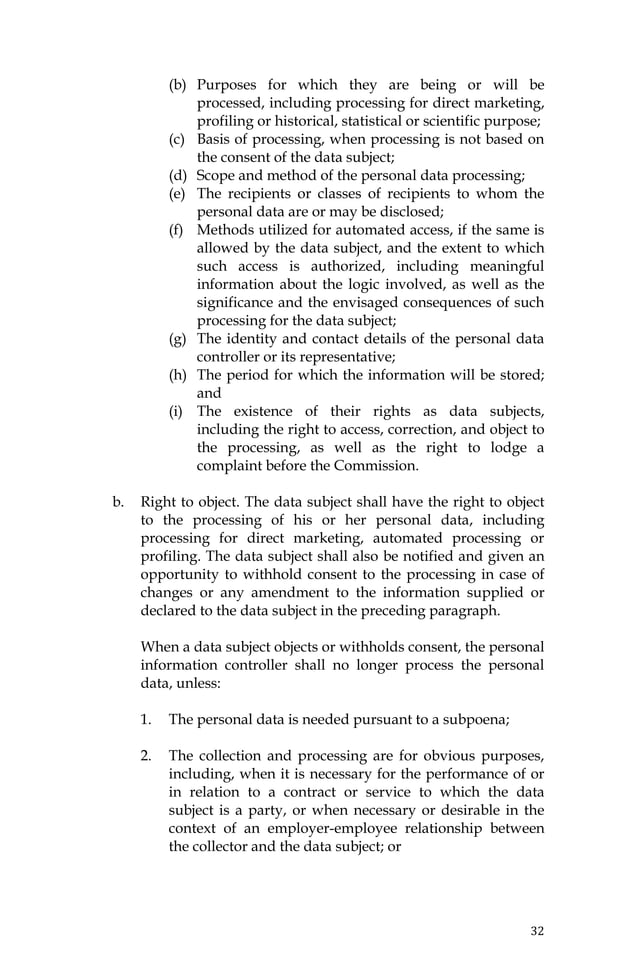 Philippine Data Privacy Act of 2012 (RA 10173) | PDF