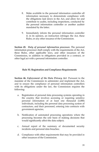 Philippine Data Privacy Act of 2012 (RA 10173) | PDF