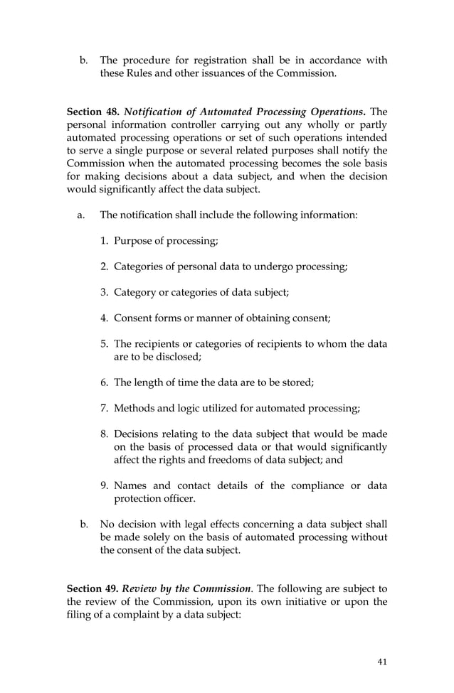 Philippine Data Privacy Act of 2012 (RA 10173) | PDF