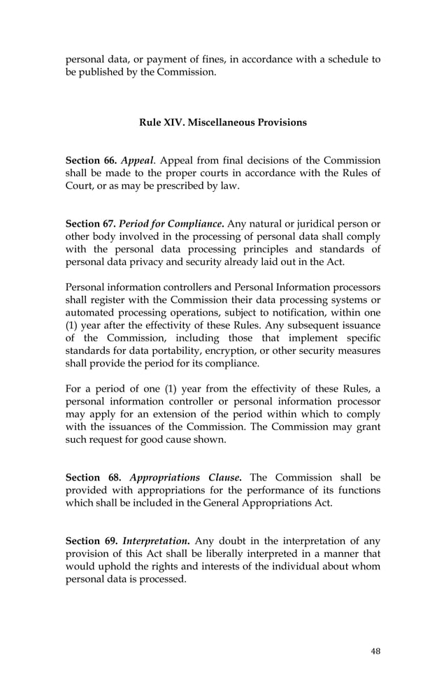 Philippine Data Privacy Act of 2012 (RA 10173) | PDF