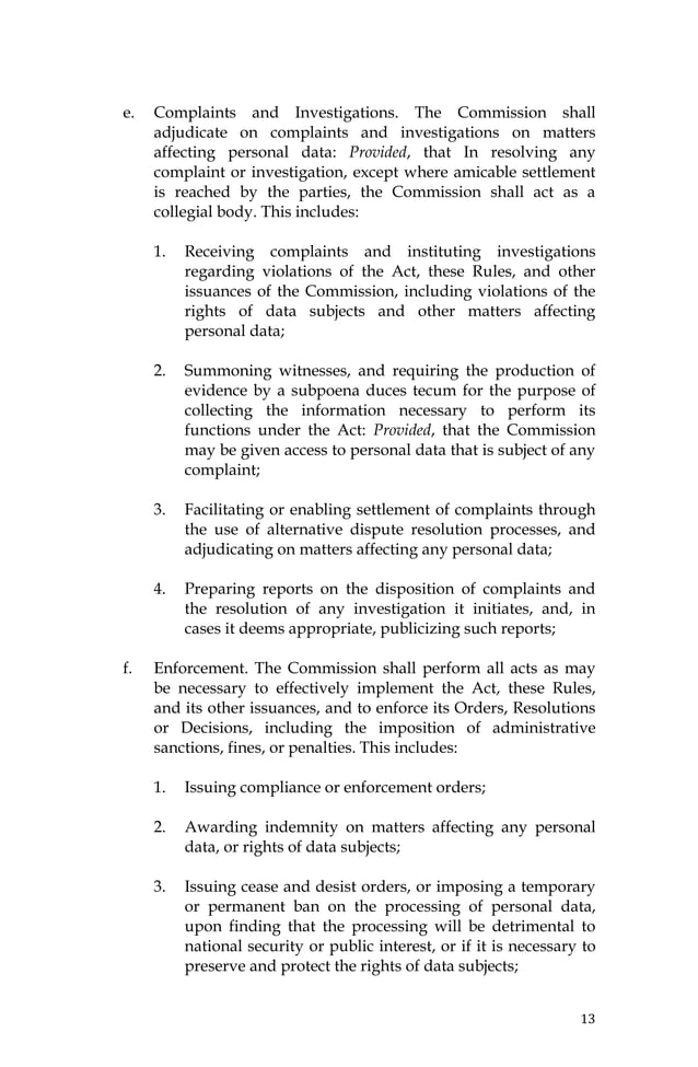 Philippine Data Privacy Act of 2012 (RA 10173) | PDF