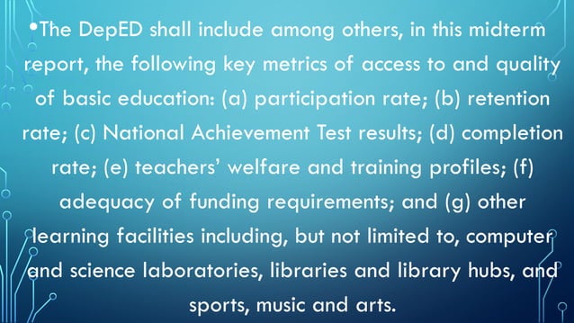 Republic Act Number 10533 also known as Enhanced basic Education Act of ...