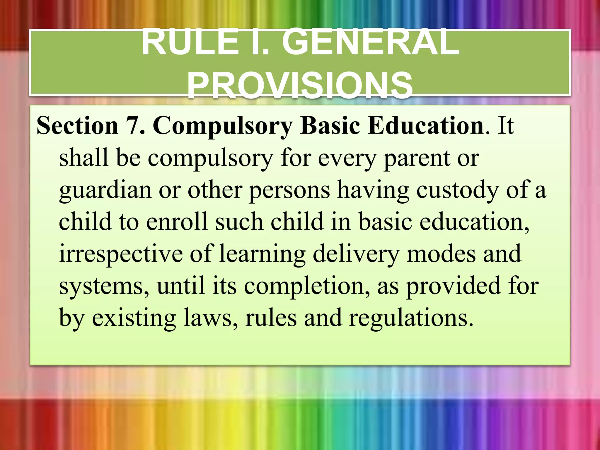 Ra 10533 The Enhance Basic Education Act of 2013 | PPTX