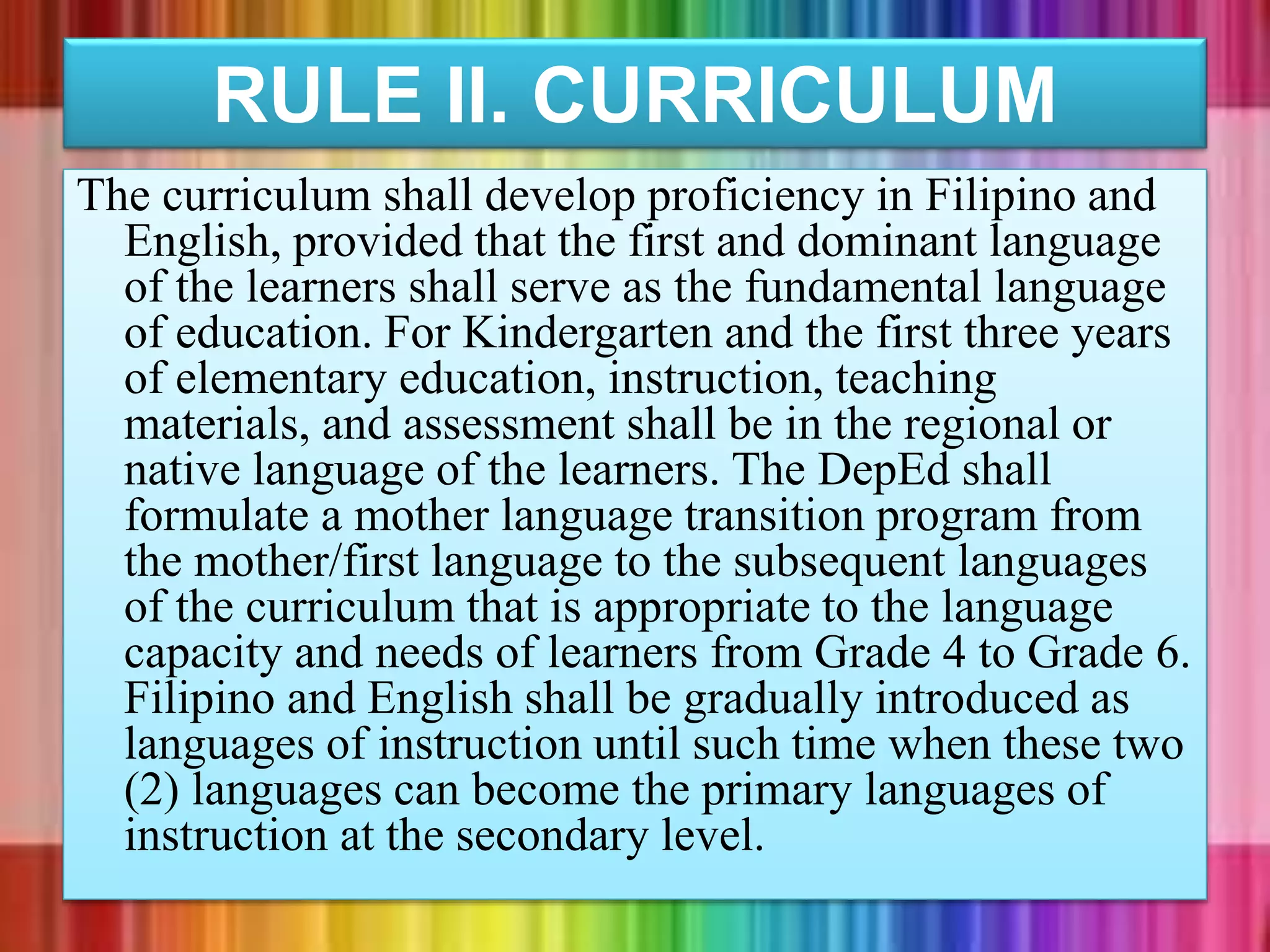 Ra 10533 The Enhance Basic Education Act of 2013 | PPTX