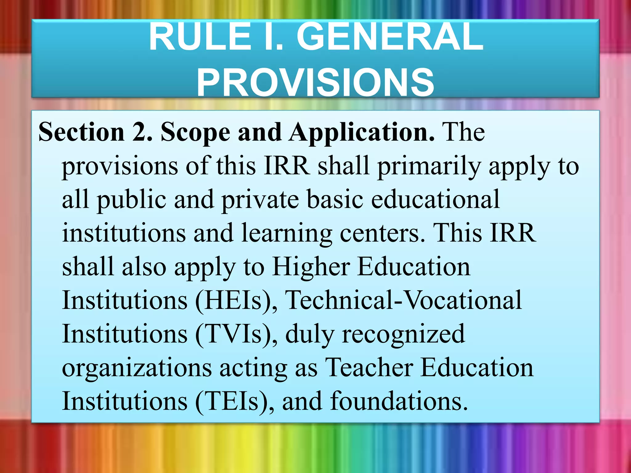 Ra 10533 The Enhance Basic Education Act of 2013 | PPTX