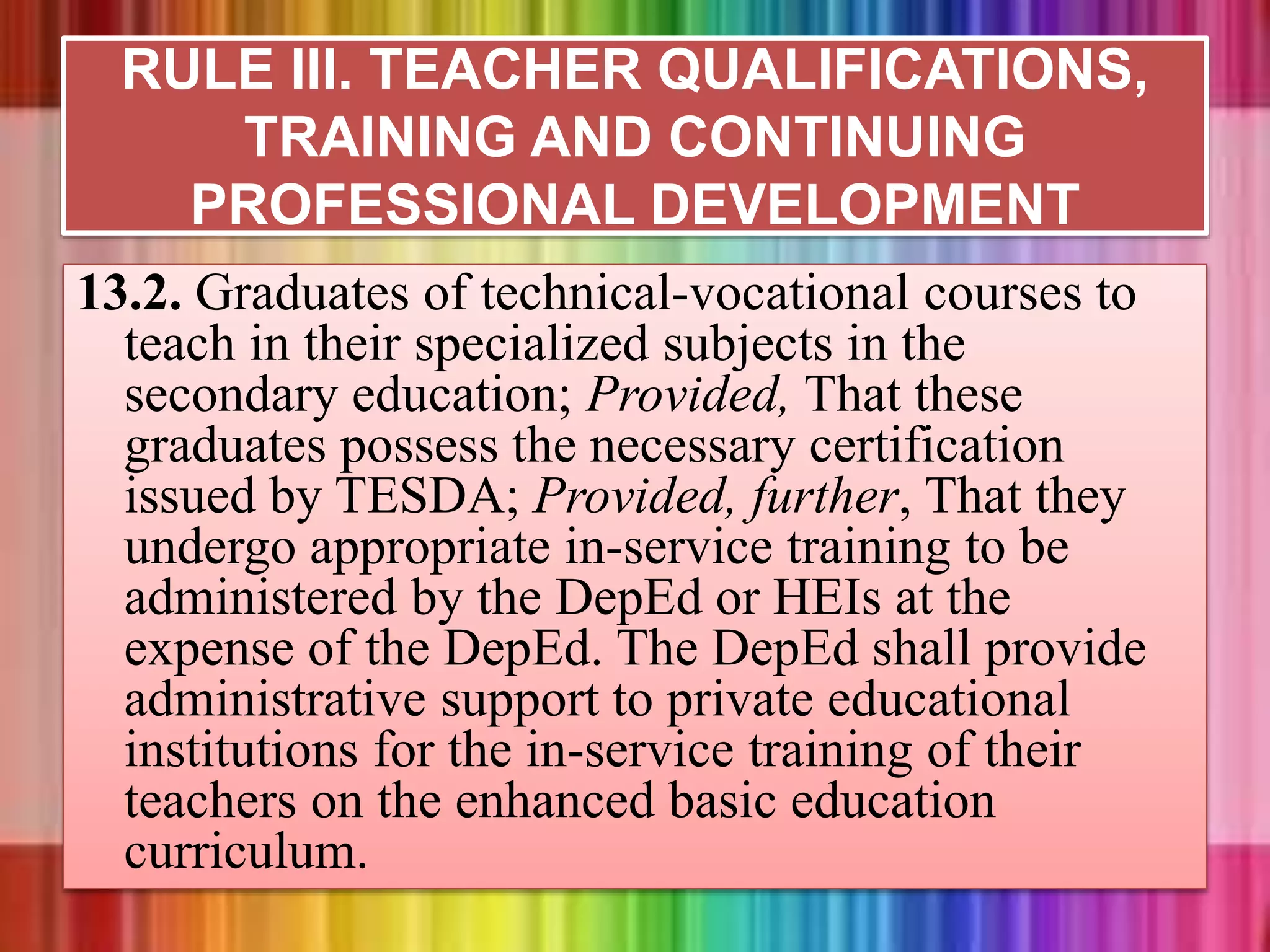 Ra 10533 The Enhance Basic Education Act of 2013 | PPTX