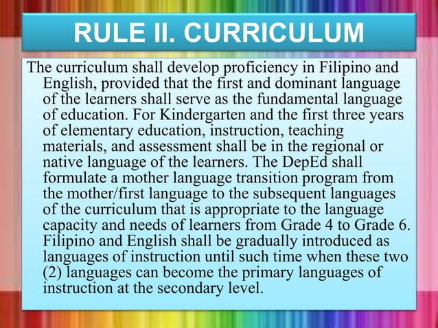 Ra 10533 The Enhance Basic Education Act of 2013 | PPTX | Daycare and ...