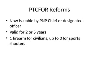 RA10591_Amendment_Presentation.pptx week 1 | PPTX