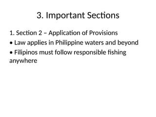FISHERIES CODE OF THE PHILIPPINES RA10654_LessonFISHERIES CODE OF THE ...