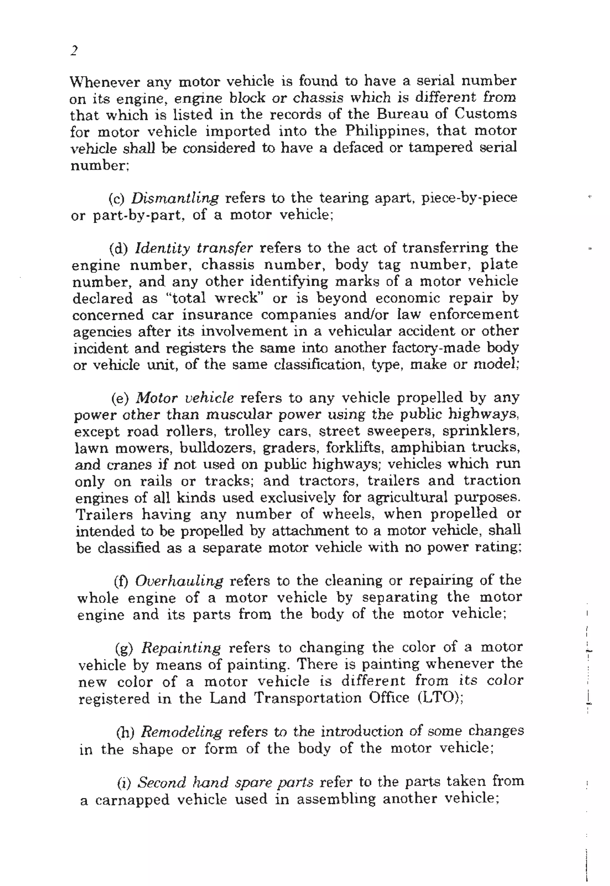 RA 10883 New Anti Carnapping Act 2016 | PDF
