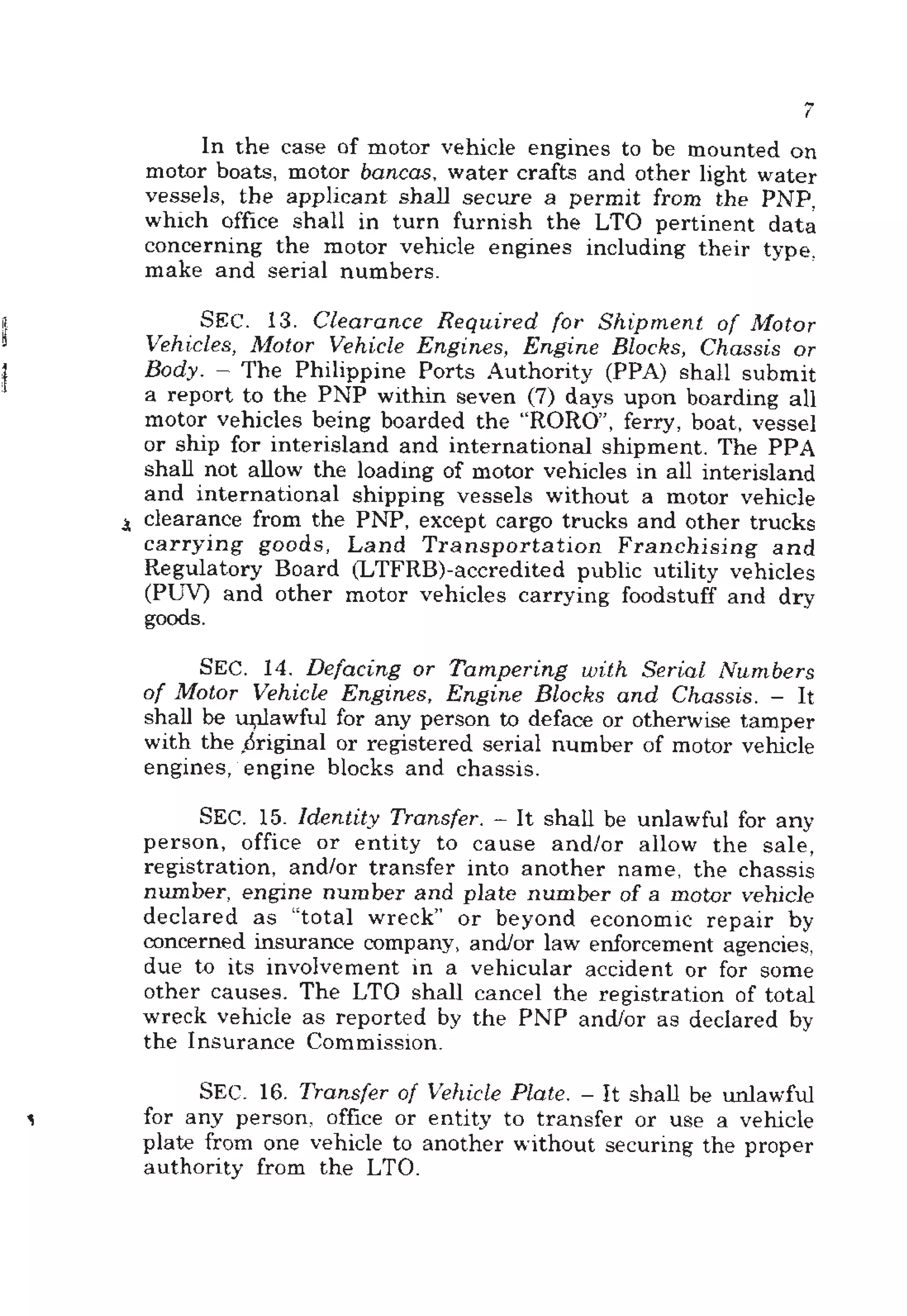 RA 10883 New Anti Carnapping Act 2016 | PDF
