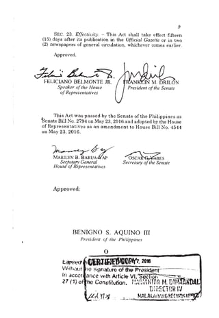 RA 10883 New Anti Carnapping Act 2016 | PDF