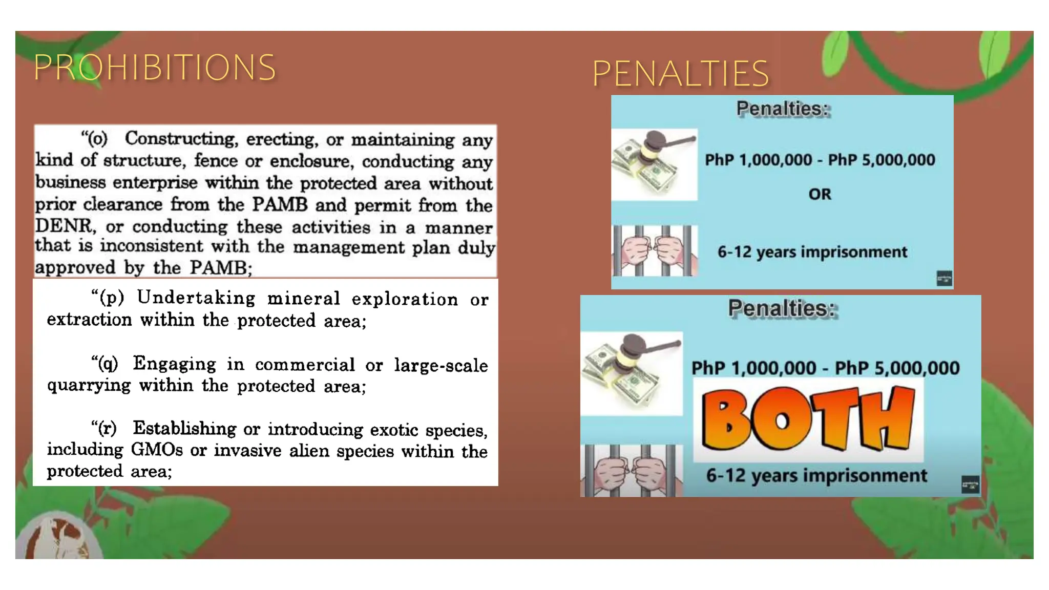 RA 11038 E-NIPAS Prohibited Acts of 2018 | PPTX