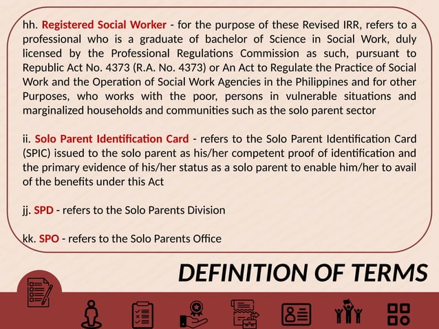 RA11861- Expanded Solo Parents' Welfare Act.pptx | Adoption and ...