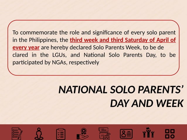 RA11861- Expanded Solo Parents' Welfare Act.pptx | Adoption and ...