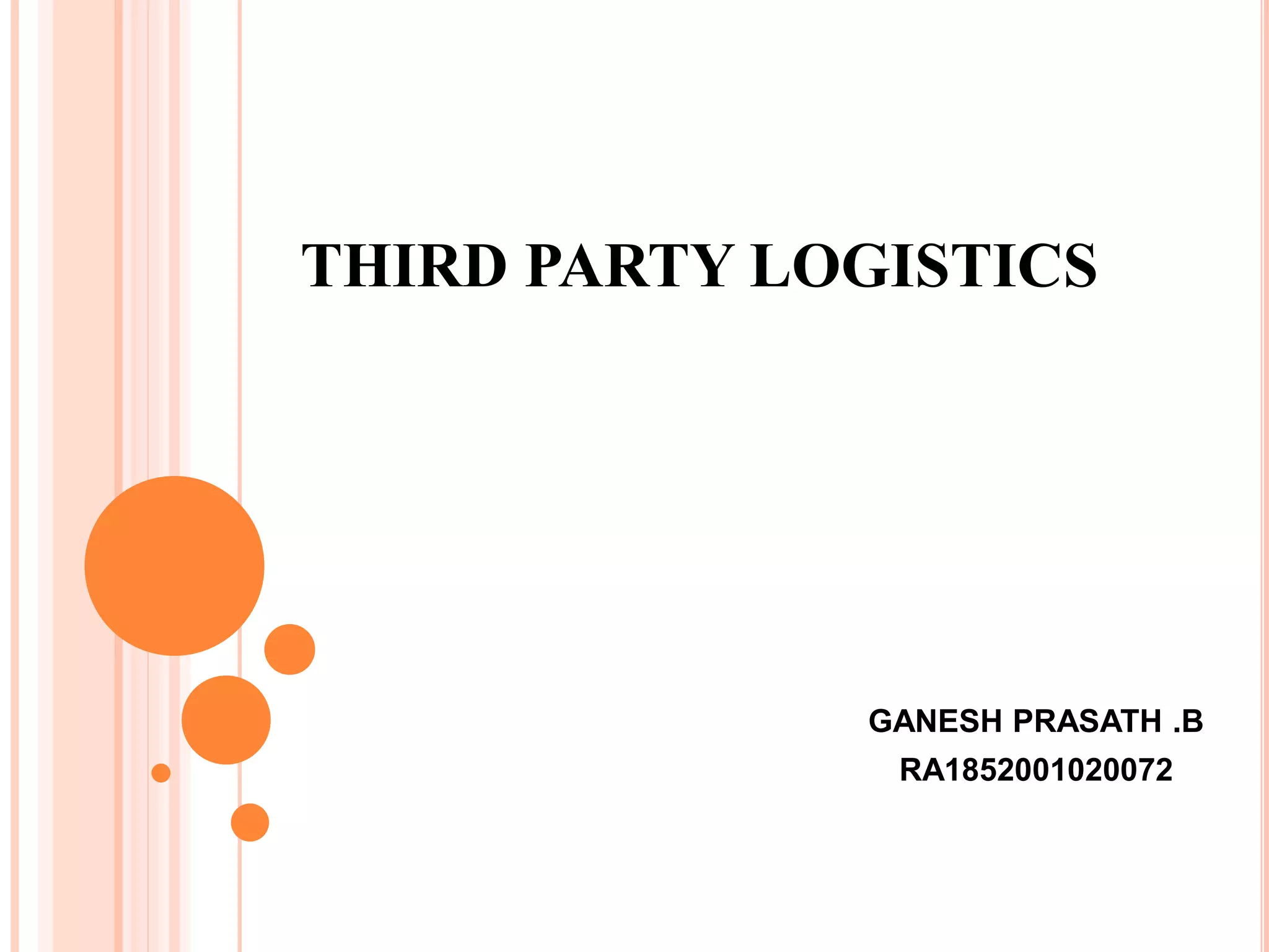 Third Party Logistics | PPT