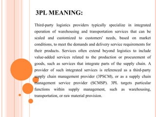 Third Party Logistics | PPTX