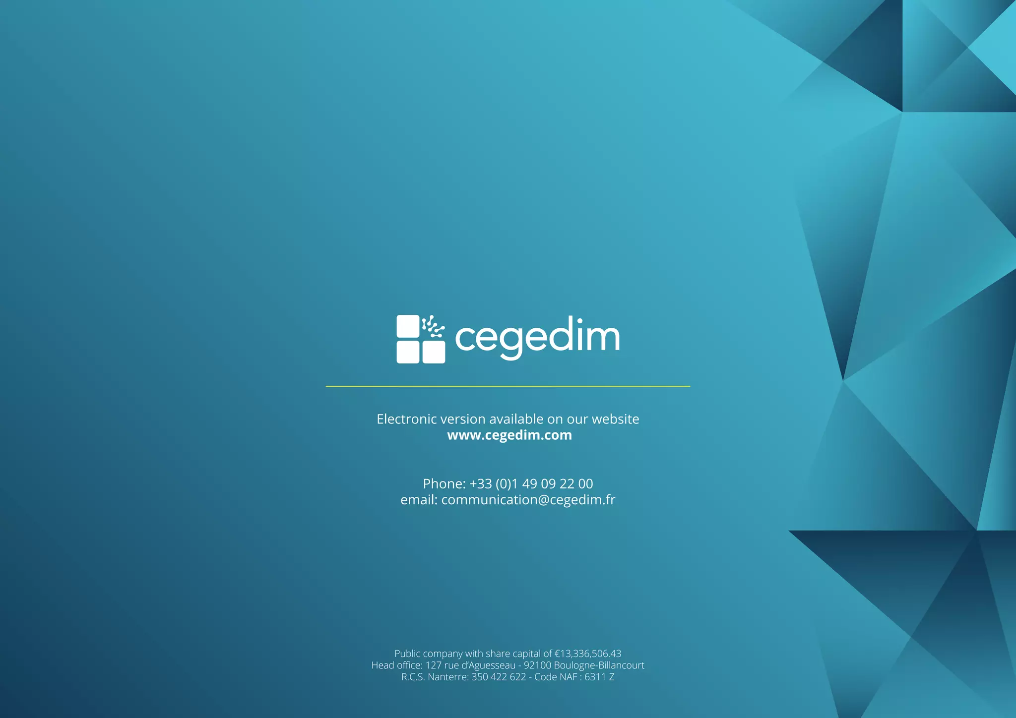 Cegedim Activities Overview (ENG) | PDF