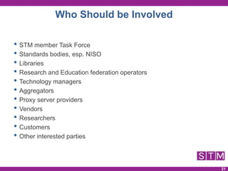 Chris Shillum: Overview of the RA21 proejct presentation | PPT