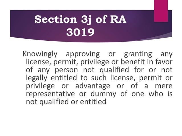 RA 3019.ppt | Crime & Harmful Acts to Individuals, Society & Human ...