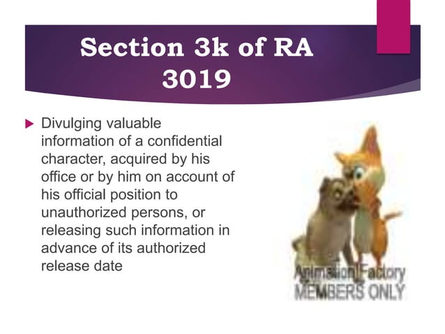 RA 3019.ppt | Crime & Harmful Acts to Individuals, Society & Human ...