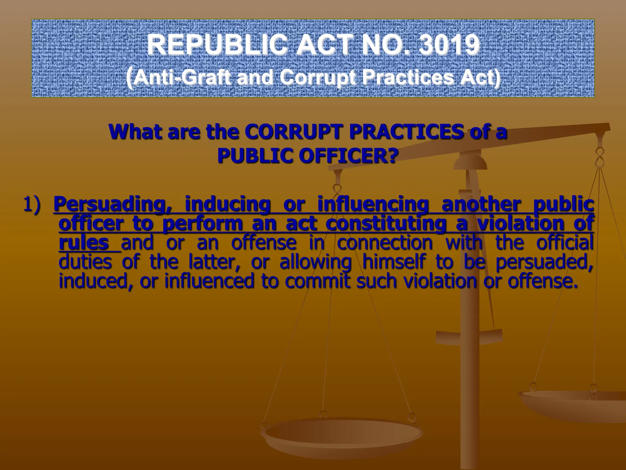 RA 3019 anti graft and corrupt practices act | PPTX