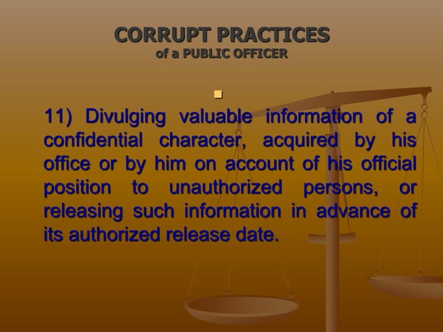 RA 3019 anti graft and corrupt practices act | PPTX | Personal Taxes ...
