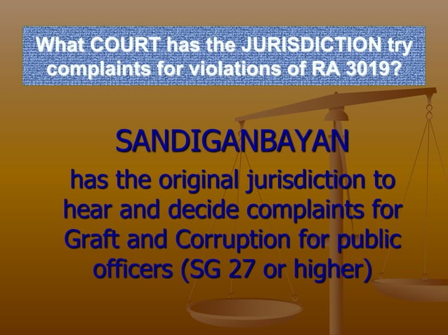 RA 3019 anti graft and corrupt practices act | PPTX | Personal Taxes ...