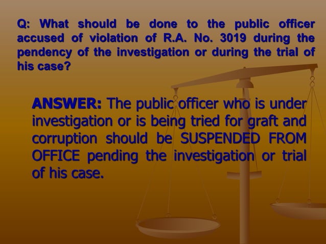 RA 3019 anti graft and corrupt practices act | PPTX | Personal Taxes ...