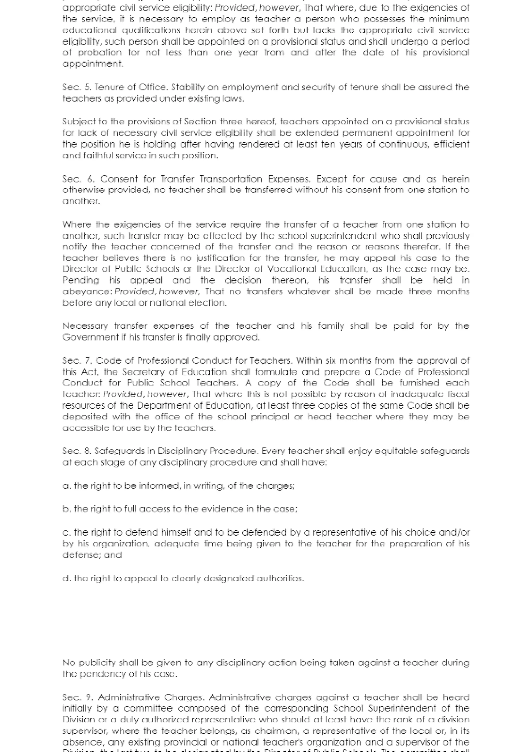 Ra 4670 magna carta for teachers | PDF