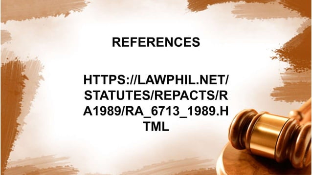 RA 6713 | PPTX | Law