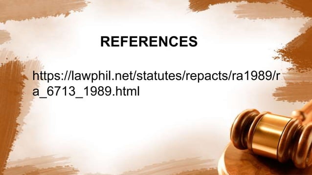 RA 6713 | PPTX | Law