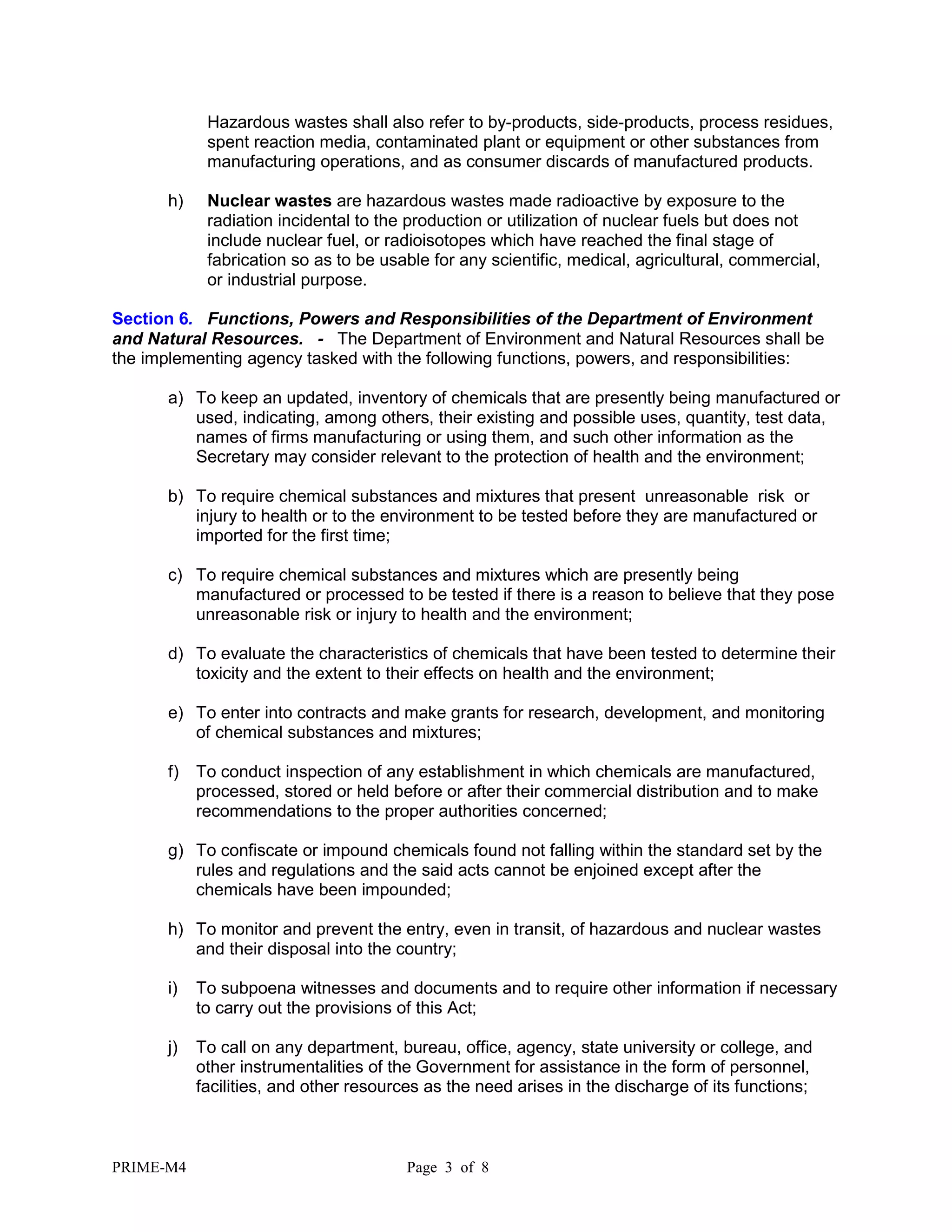 Environmental Laws RA 6969 | PDF