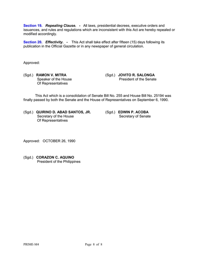 Environmental Laws RA 6969 | PDF