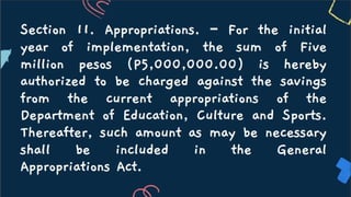 RA 7079 Master of Arts in Education lesson | PPT