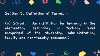 RA 7079 Master of Arts in Education lesson | PPTX