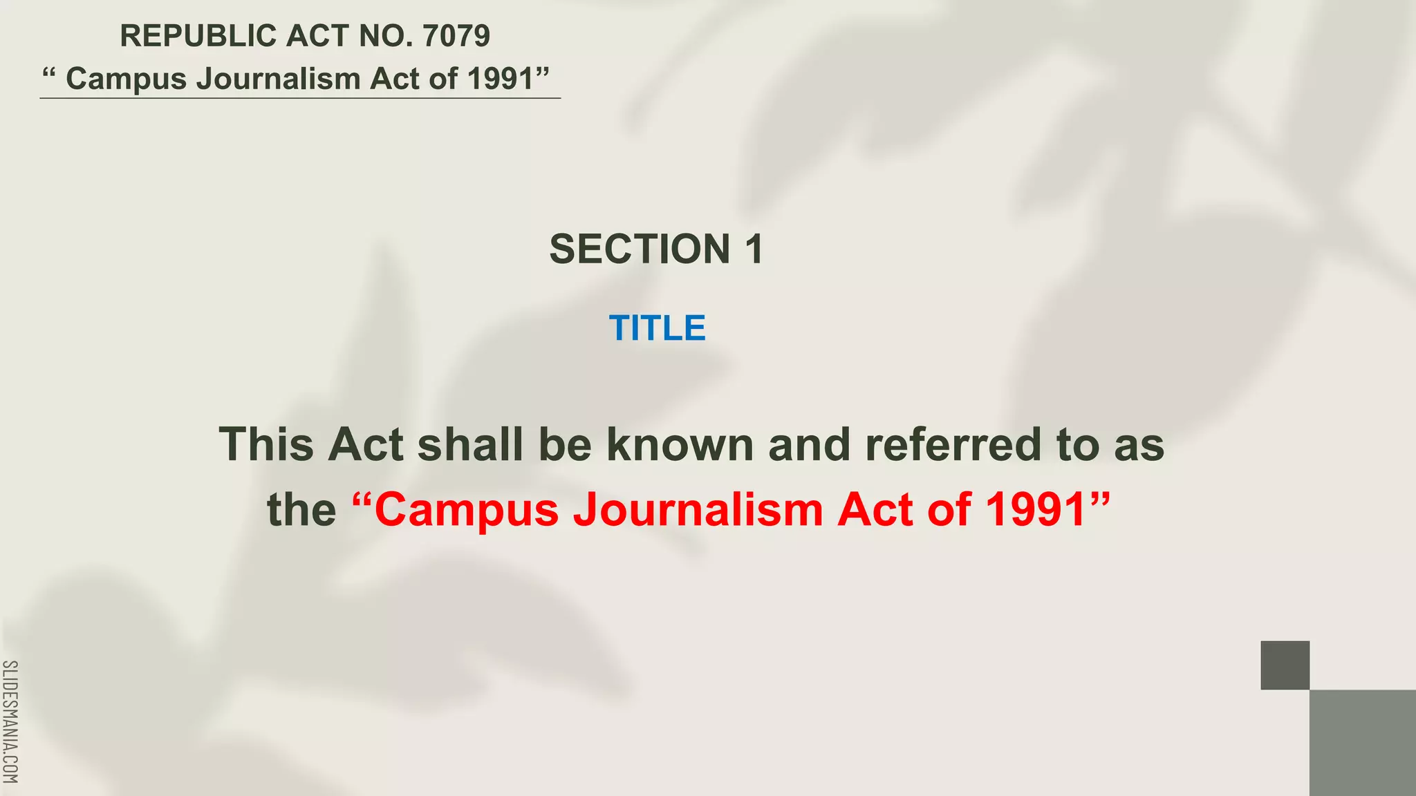RA 7079-CAMPUS JOURNALISM ACT OF 1991 (Pastores and Norbe).pptx