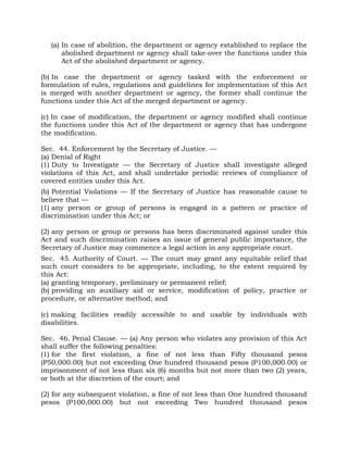 Ra 7277 magna carta for disabled persons | PDF