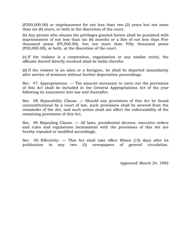 Ra 7277 magna carta for disabled persons | PDF