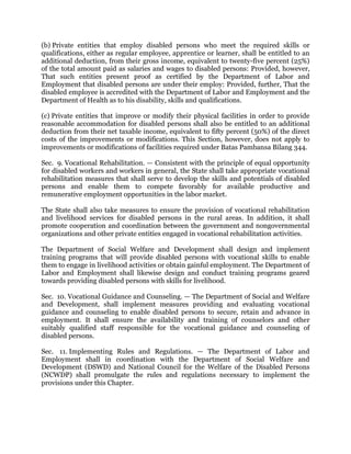 Ra 7277 magna carta for disabled persons | PDF