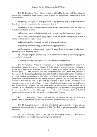 RA 7586 NIPAS Law of 1992 NATIONAL INTEGRATED PROTECTED AREAS SYSTEM.pdf