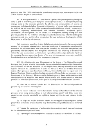 RA 7586 NIPAS Law of 1992 NATIONAL INTEGRATED PROTECTED AREAS SYSTEM.pdf