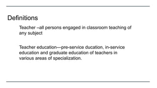 RA 7784 | PPTX | Professional School | Postgraduate Education