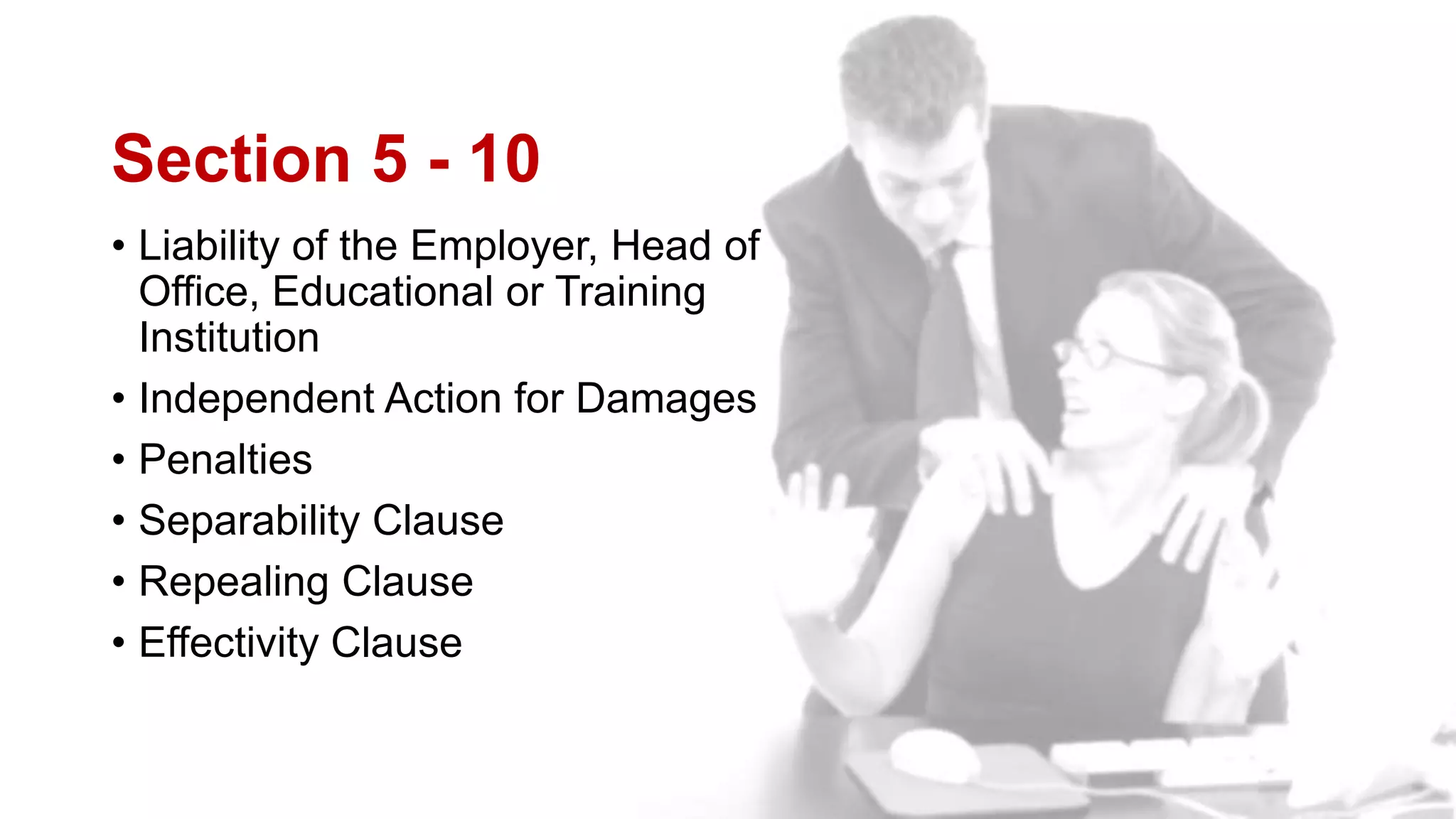 RA 7787 - "ANTI SEXUAL HARASSMENT ACT OF 1995" | PPTX