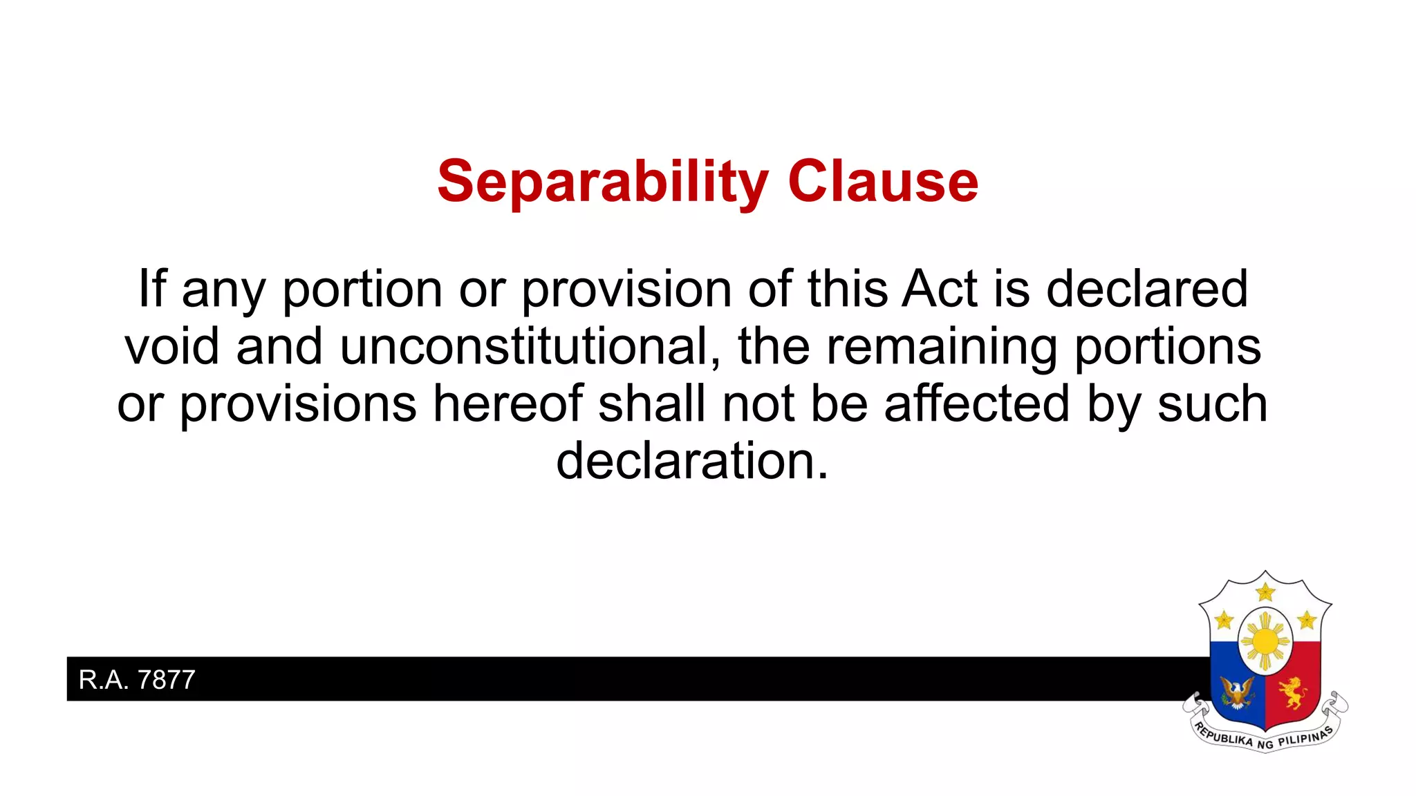 RA 7787 - "ANTI SEXUAL HARASSMENT ACT OF 1995" | PPTX