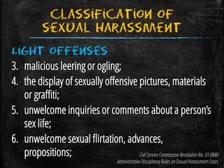 RA 7877 Sexual Harassment Act | PDF