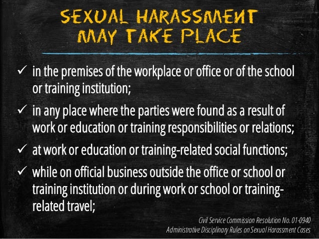 Ra 7877 Sexual Harassment Act