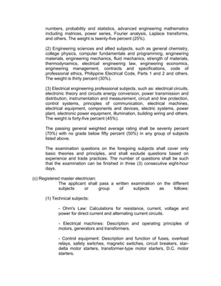 Ra7920 new electrical eng'g law amended | PDF